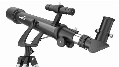 Amateur Refractor Telescope With Tripod Pbr 3d Model