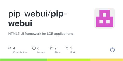 Github Pip Webui Pip Webui Html Ui Framework For Lob Applications