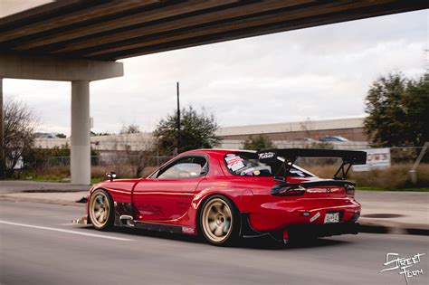 Mazda Rx 7 Sports Car Red Cars Colored Wheels Mazda Rx 7 Fd Hd