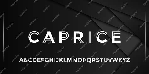 Premium Vector Futuristic Modern Geometric Alphabet Font Luxury And Elegant Font Display