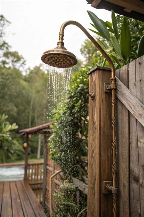 14 Inspiring Rustic Outdoor Shower Ideas