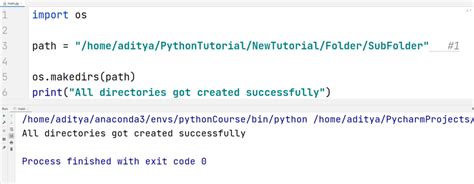 Python Create Directory — TutorialBrain