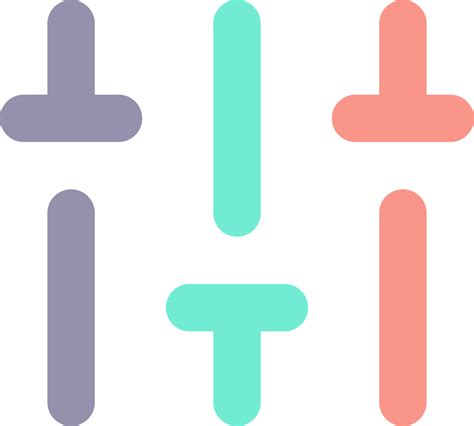 Vertical Adjustment Flat Color Ui Icon Sound Control Volume Bar Music Level Adjust Vertical