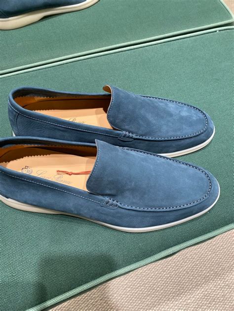 [loro Piana] 로로피아나 남성 썸머 워크 스웨이드 로퍼 블루네이비 Fal2897 네이버 블로그