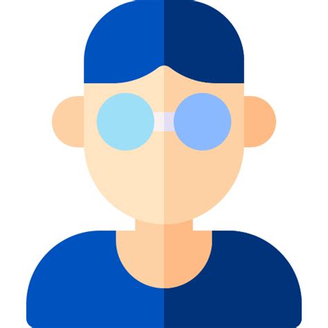 Nerd Basic Rounded Flat Icon Nerd Basic Rounded Flat Icon