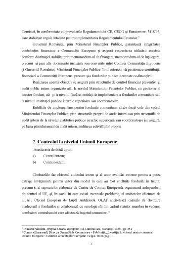 Controlul Bugetar Al Uniunii Europene Proiect [doc]