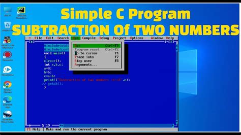 A Simple C Program To Subtract Two Numbers With Detail Explanation
