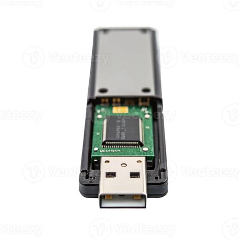 Opened Usb Flash Drive Showing Internal Components On Transparent Background 66337671 PNG