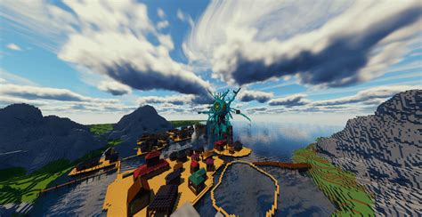 Building The Entire Ninjago Map In Minecraft This Is My Progress So Far All Builds Are On My