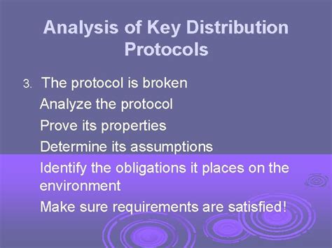 Analyzing Key Distribution And Authentication Protocols 2015 Richard