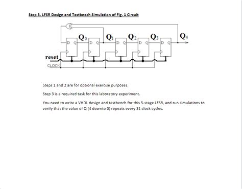 Solved Step 3 Lfsr Design And Testbnech Simulation Of Fig