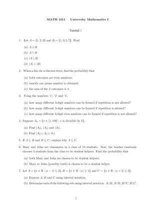Assignment Homework University Mathematics I Studocu
