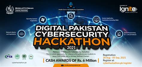 it ministry ignite launch digital pakistan cybersecurity hackathon digital pakistan