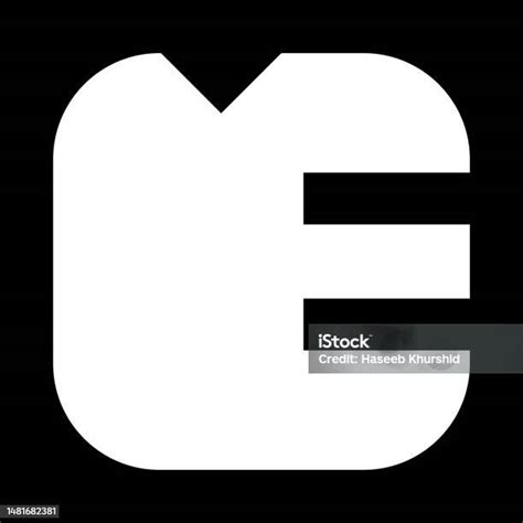 최소한의 Em 로고 고급 배경에 Em 편지의 아이콘입니다 Me 모노그램 이니셜을 기반으로 한 로고 아이디어 전문적인 다양한 문자 기호와 배경에 Me 로고 0명에 대한 스톡