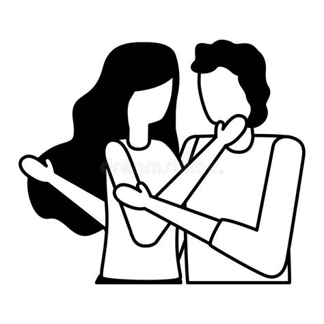 Couple Romantic Love Flat Design Stock Illustration Illustration Of