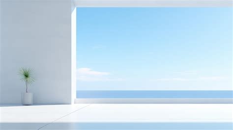 Space Minimal Architecture Background Premium Ai Generated Image