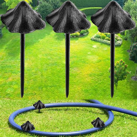 Briwooody 3 Pcs Garden Hose Guide Set Stakes Heavy Duty