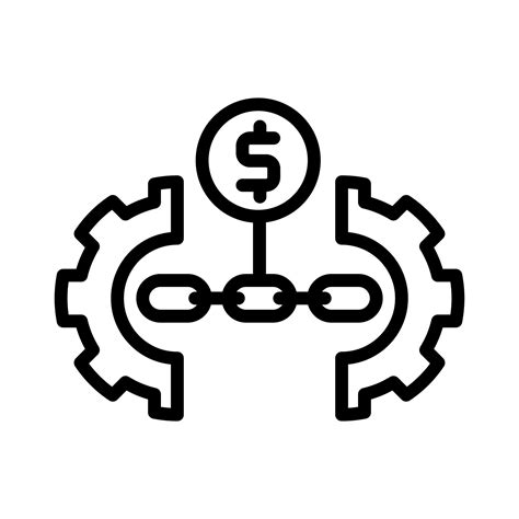 Value Chain Icon Business Chain Money Chain Illustration Isolated On White Background 27610578