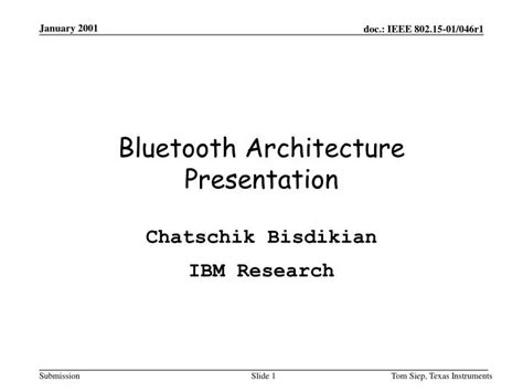 PPT Bluetooth Architecture Presentation PowerPoint Presentation Free Download ID