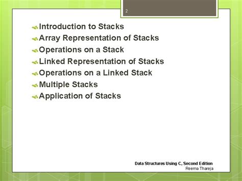 Blm 267 Chapter 7 Stacks 1 Data Structures