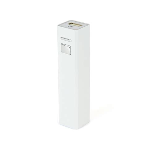 Promotional White Cuboid Power Bank