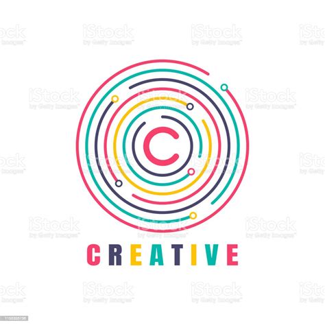 Creative Connection Icon Logo Design Made Geometric Structure Dot And Line Connection Vector