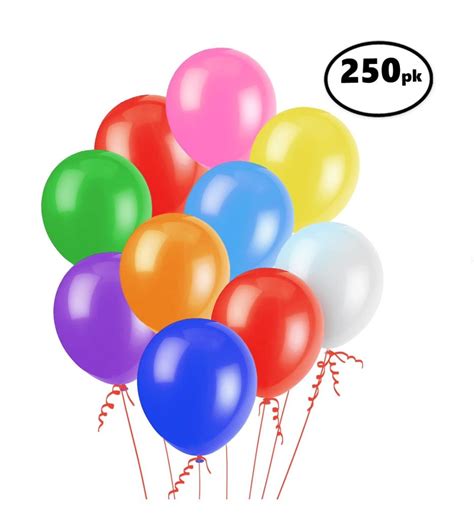 Dg Sports 12″ Assorted Colors Balloons 250 Count Pack Latex Item