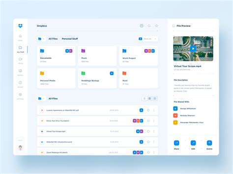 Dropbox Redesign By Dmitriy Kharaberyush On Dribbble