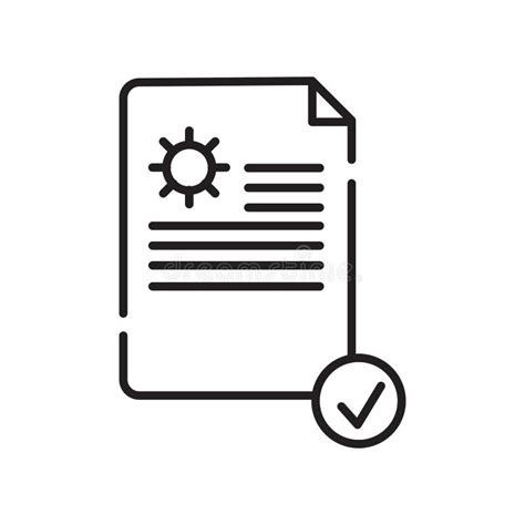 execution linear icon modern outline execution logo concept on stock