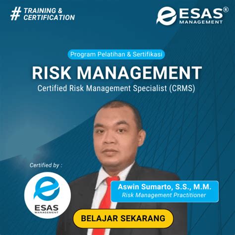 Risk Management Certified Risk Management Specialist CRMS Esas Management