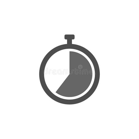 Classic Timer Stopwatch Flat Icon Stock Vector Illustration Of Sport Stopwatch 241332979