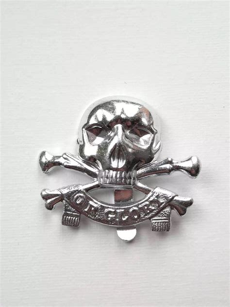17th21st Lancers Staybrite Cap Badge In Helmet And Cap Badges