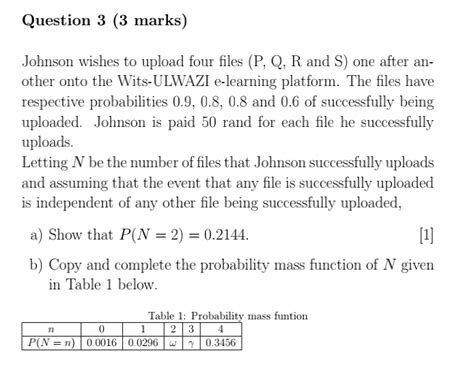 solved johnson wishes to upload four files p q r and s