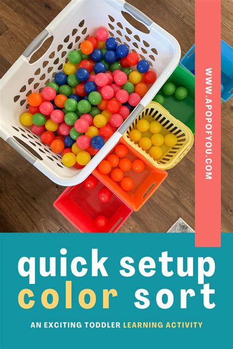 A Color Sorting Activity Using Stuff You Already Have In 2025 Color Sorting Activities Indoor