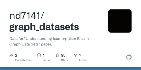 Github Nd7141graphdatasets Data For Understanding Isomorphism