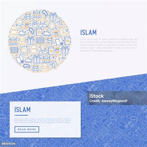 원 선 아이콘 이슬람 개념 사원 카펫 묵 주 기도 코 란 이슬람교도 현대 벡터 일러스트 레이 션 웹 페이지 서식 파일 Eid Ul Fitr에 대한 스톡 벡터 아트 및 기타