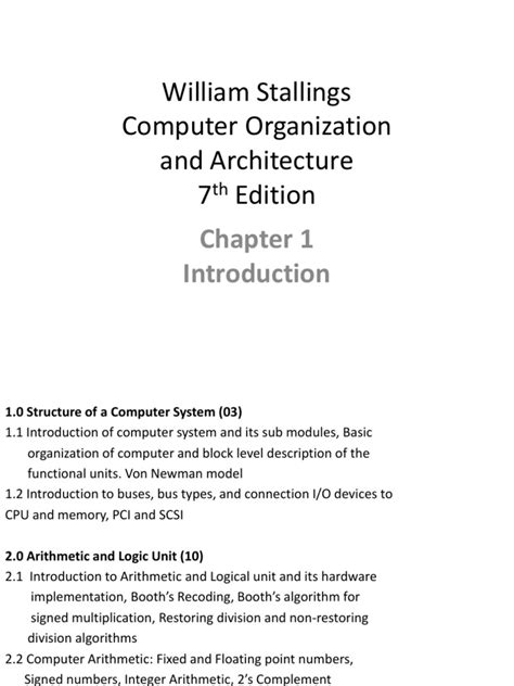 01 Introduction Pdf Random Access Memory Central Processing Unit