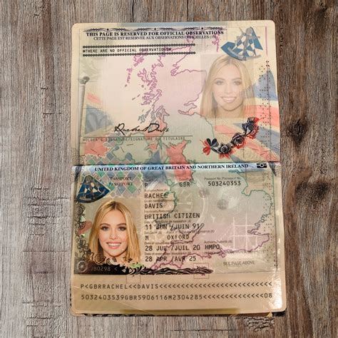 Uk Passport Template Nr2