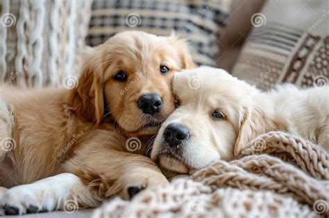 Affectionate Golden Retriever Dog with Shiny Fur, Playful and Loyal Companion Stock Image ...
