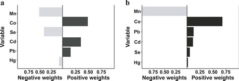 Weights Representing The Proportion Of The Positive Or Negative
