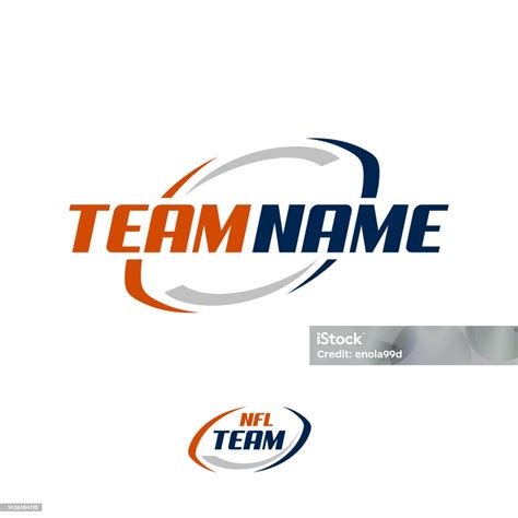 Nfl 미식 축구 팀 로고 디자인 미식 축구에 대한 스톡 벡터 아트 및 기타 이미지 미식 축구 미식 축구공 로고 Istock