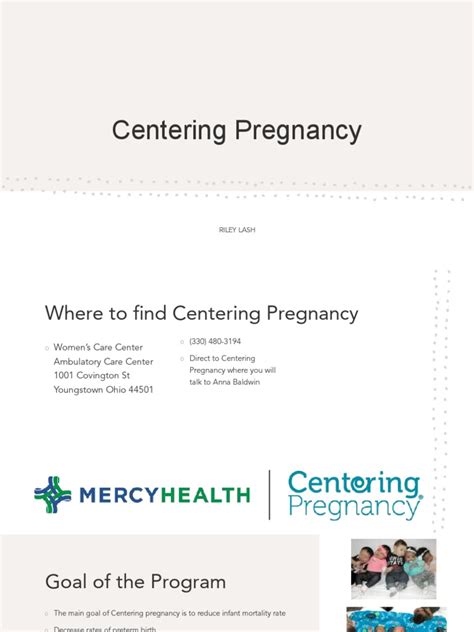 Centering Slide Show Pdf Pregnancy Infant Mortality