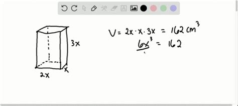 SOLVED The Length Of A Rectangular Solid Is Twice The Width And The Height Is Three Times The