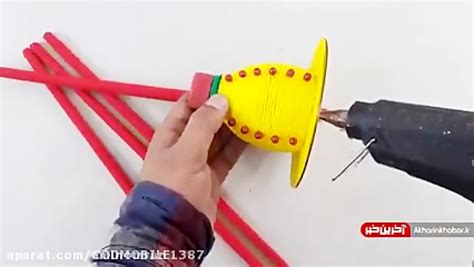 کاردستی با بطری مواد بازیافتی