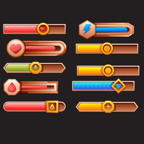 3 페이지 게임 Ui 버튼 이미지 Freepik에서 무료 다운로드