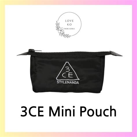 3ce Mini Pouch Black Mood Pink Color Shopee Singapore