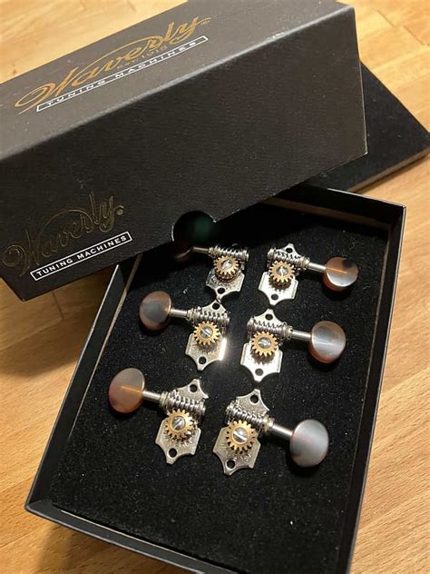 Waverly Guitar Tuners With Dark Tortoise Knobs For Solid Reverb