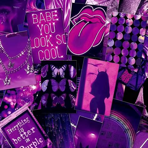 Pink And Purple Collage Wallpapers Wallpaper Cave
