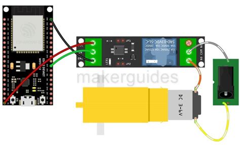 Interfacing A Relay Module With ESP32 Makerguides Com