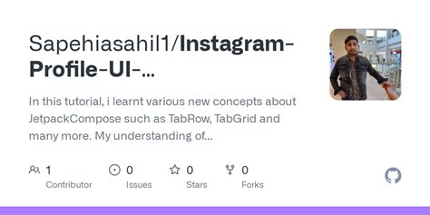 github sapehiasahil1 instagram profile ui jetpackcompose in this